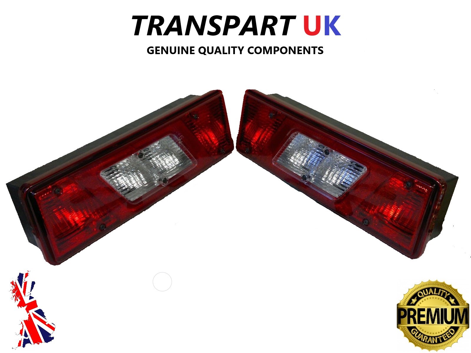 FORD TRANSIT MK8 TIPPER REAR TAIL LIGHT LAMP x2 PICKUP TRUCK RECOVERY ...