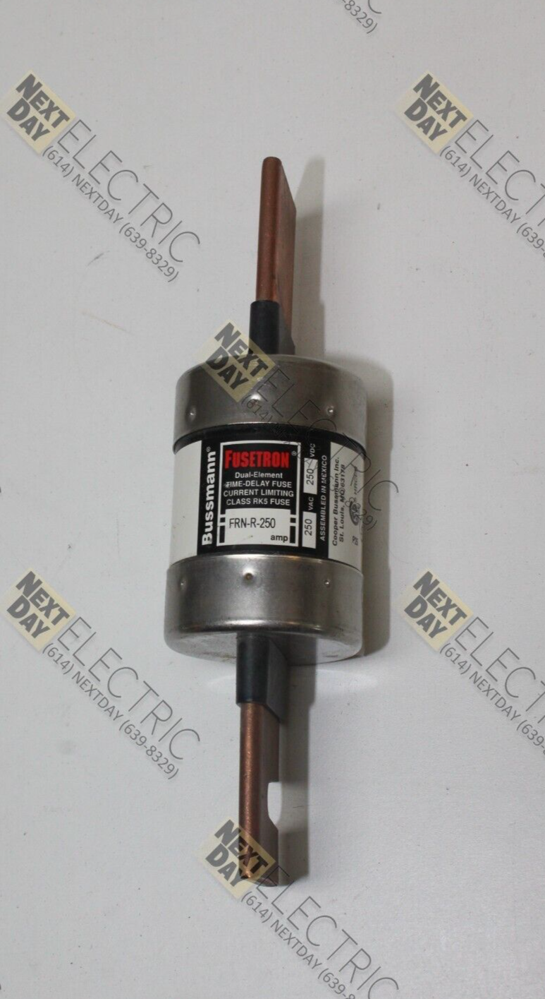 Bussmann, FRN-R-250, Fusetron 250a 250 Amp Fuse Time Delay Current ...