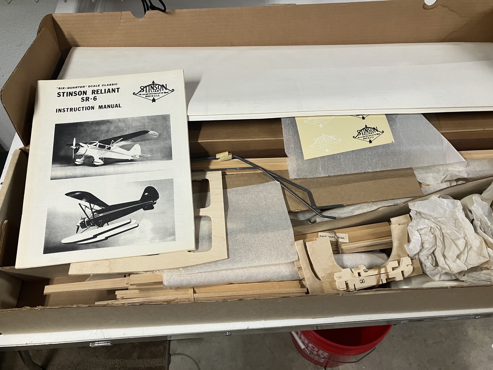 Stinson Reliant model airplane kit. 62” Inch Wingspan. | eBay