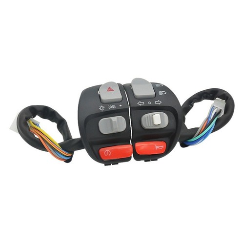 Motorcycle Handlebar Switch Set with 8 Pin Connector for Full Control ...