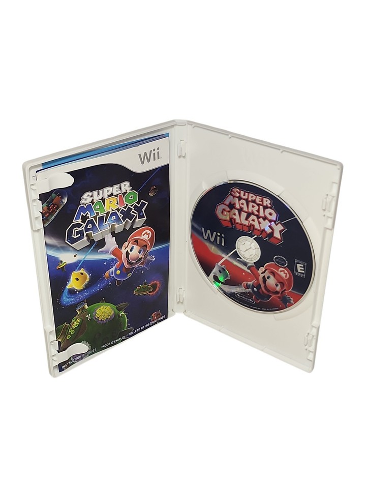 Super Mario Galaxy Nintendo Wii 2007 Includes Case & Manual Video Game ...