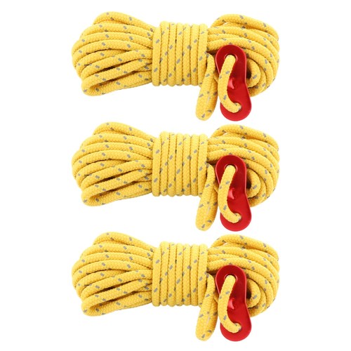 3 Pcs Windproof Reflective Rope Tent Ropes Strong Camping String for | eBay
