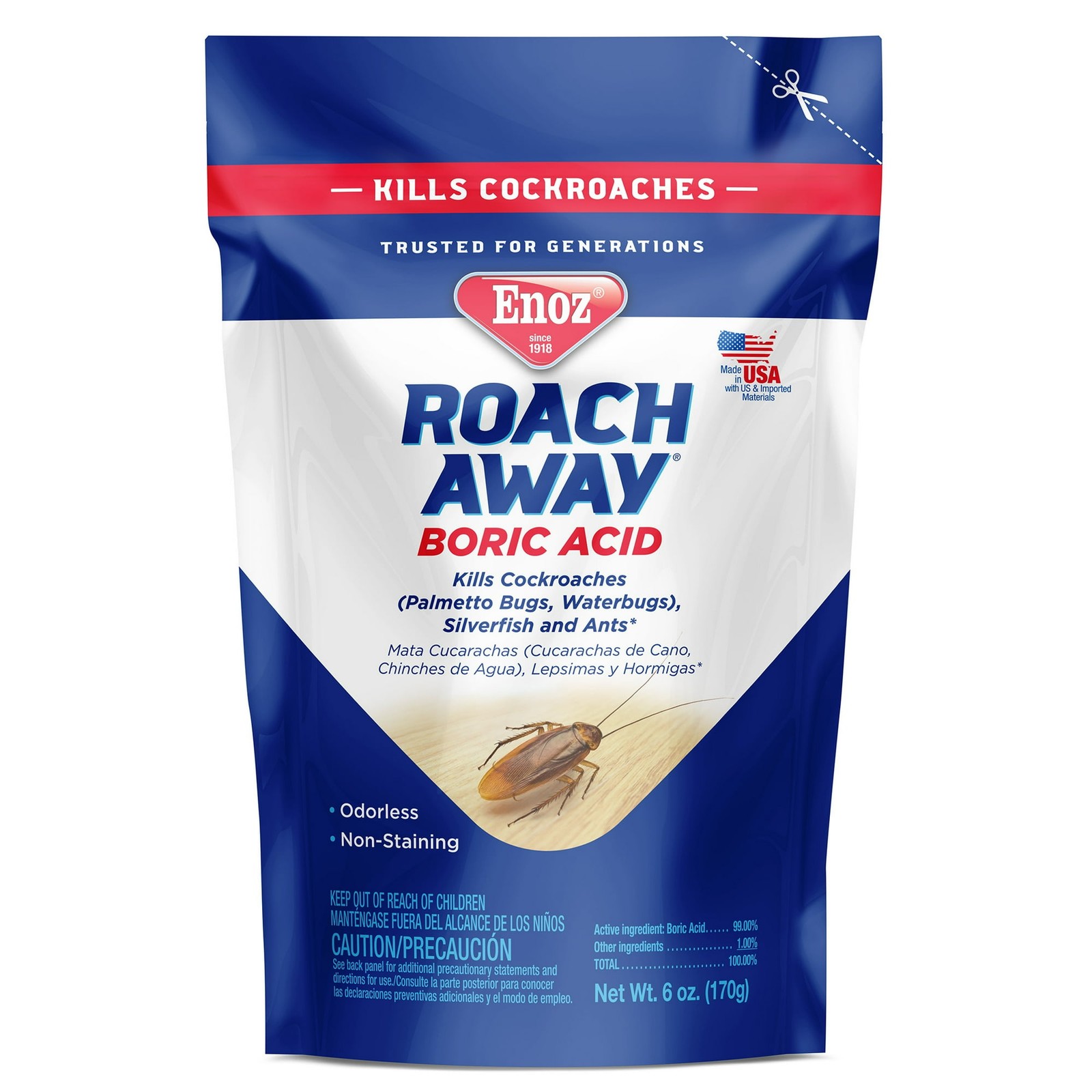 Enoz Roach Away Boric Acid Powder, Cockroach Killer 6 oz best price | eBay