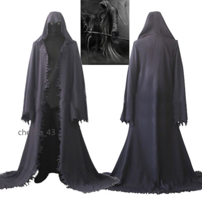 Halloween Grim Reaper Cosplay Costume Cloak Full Set Mask Custom Made ...