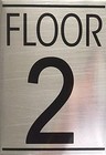Floor number Sign Set ( BRUSH ALUMINIUM ) -REF24-1027 | eBay