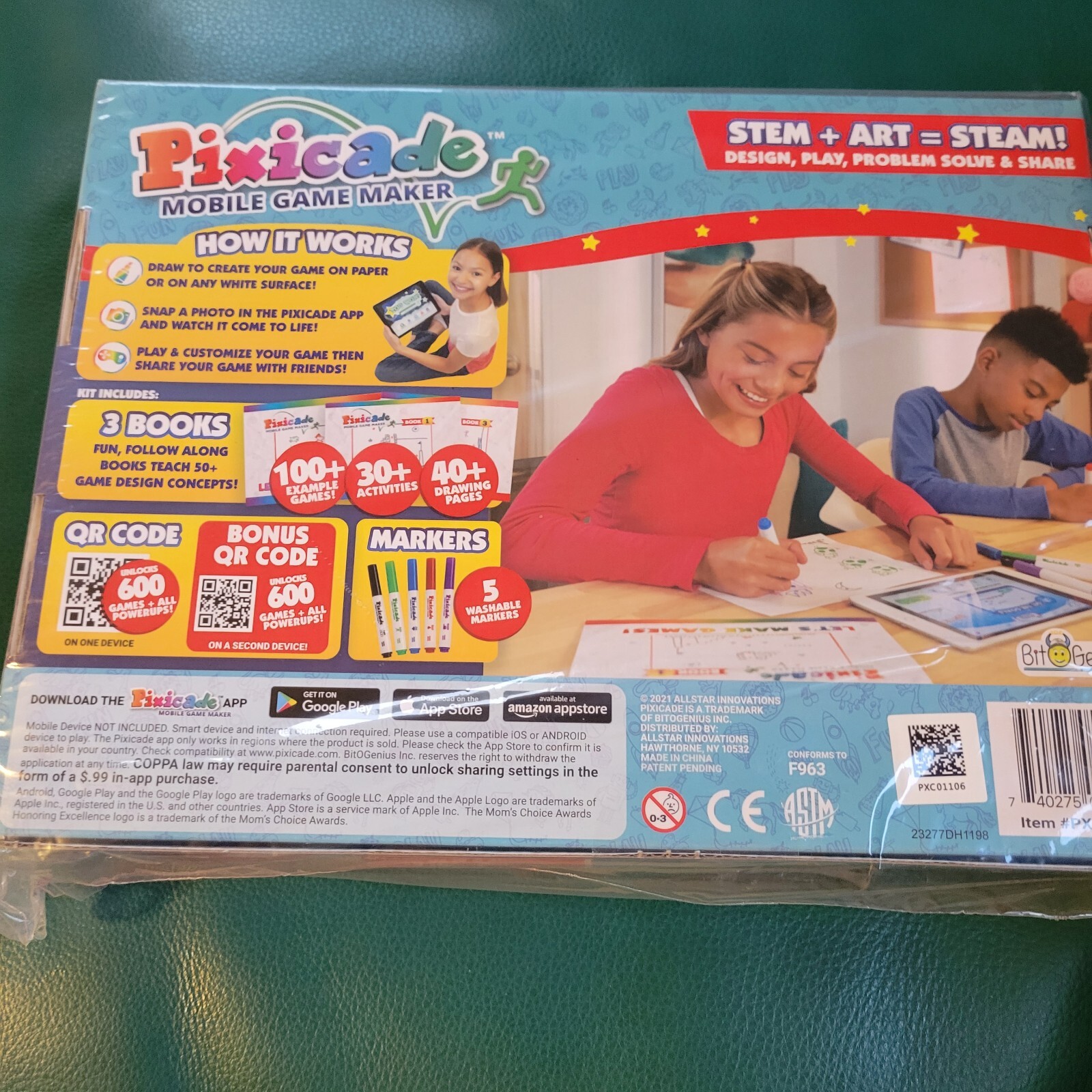 PIXICADE Mobile Video Game Maker NIB drawing create 1200 games tablet S ...