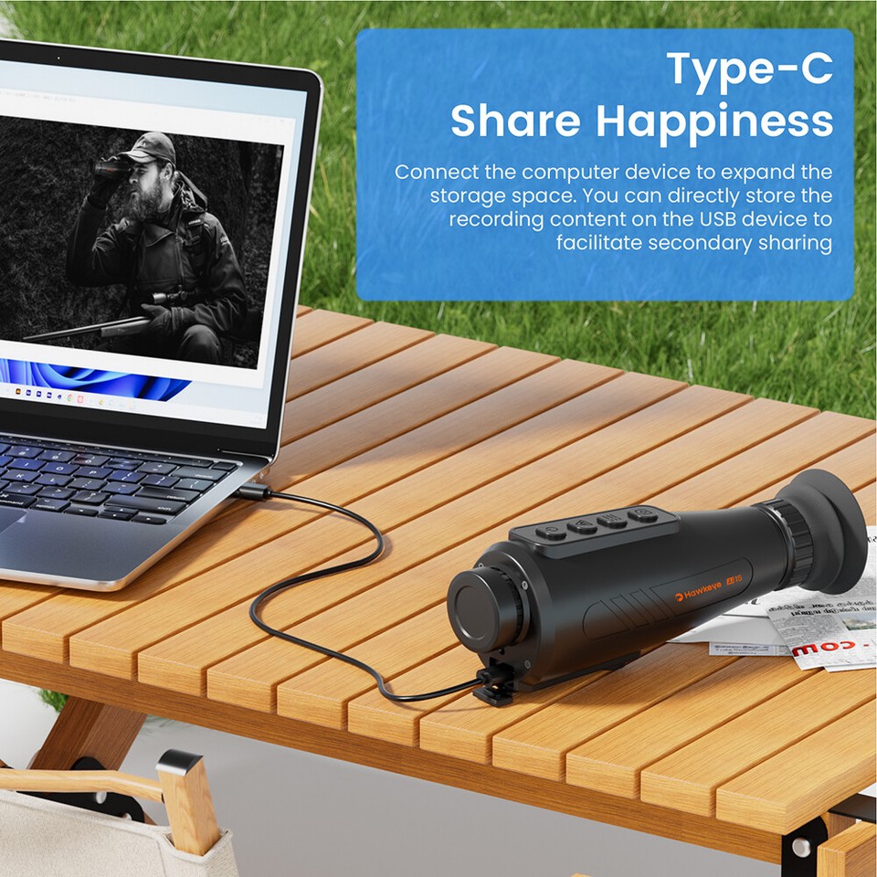 GTGUARD Thermal Monocular AI 384X288 Thermal Handheld Night Vision ...