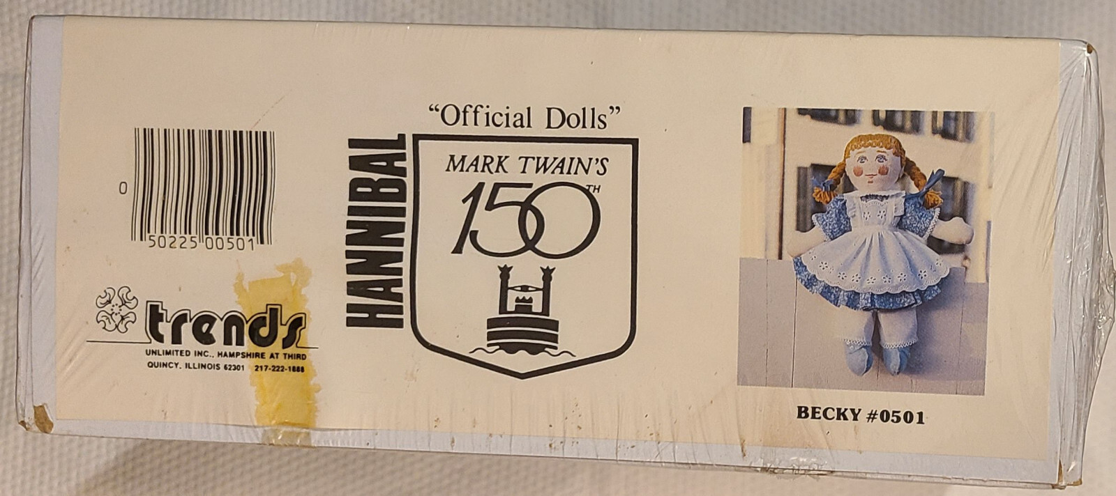 MARK TWAIN COLLECTIBLE CLASSICS "BECKY THATCHER" 18" CLOTH OFFICIAL ...