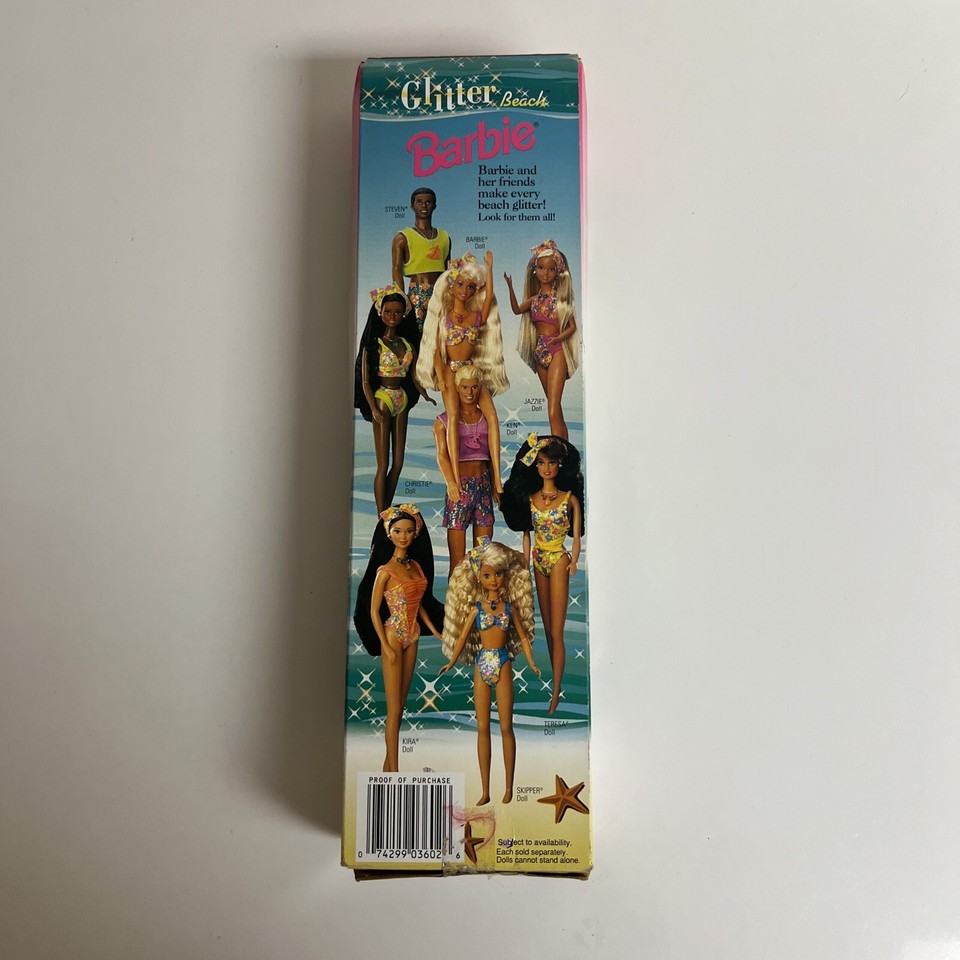 Vintage 1992 Glitter Beach Barbie Doll Mattel Model 3602 | eBay