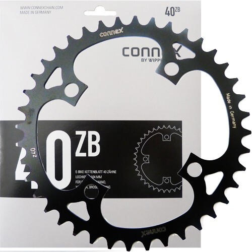 Connex Chainring E-Bike Bosch Shimano Yamaha Brose 40T black Ø 104 mm ...