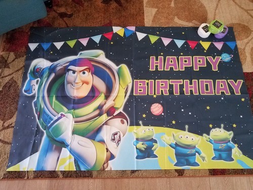 Buzz Lightyear birthday banner | eBay
