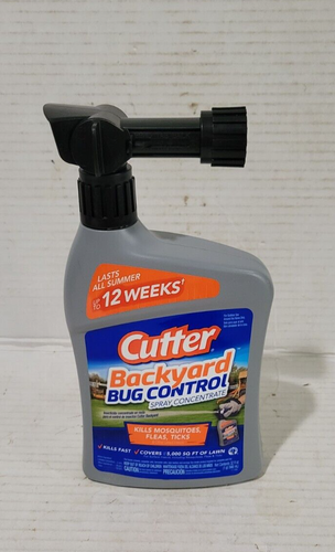 Cutter Backyard Bug Control Spray Concentrate 1 qt w/Quick Flip Hose ...