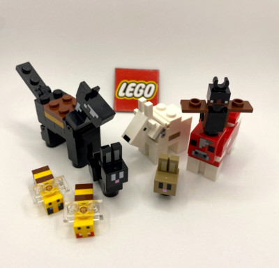 Lego Minecraft Minifigure Lot - Rabbits + Mooshroom + More! - Brand New ...