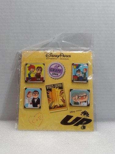 Disney Up 4 Pieces Pin Set Carl and Ellie picture frame Disney pin | eBay