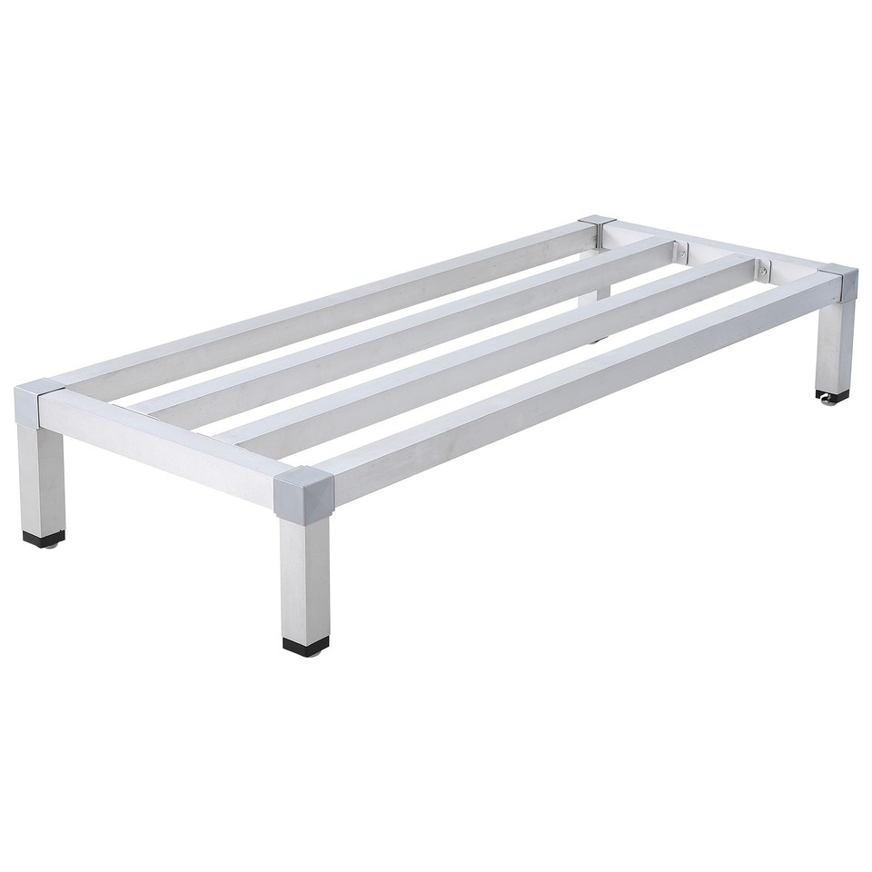 Heavy-Duty Aluminum Dunnage Rack 1000 lb Capacity Kitchen Storage ...