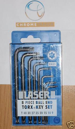 LASER TOOLS 8 PIECE BALL END TORX KEY SET 2461** | eBay