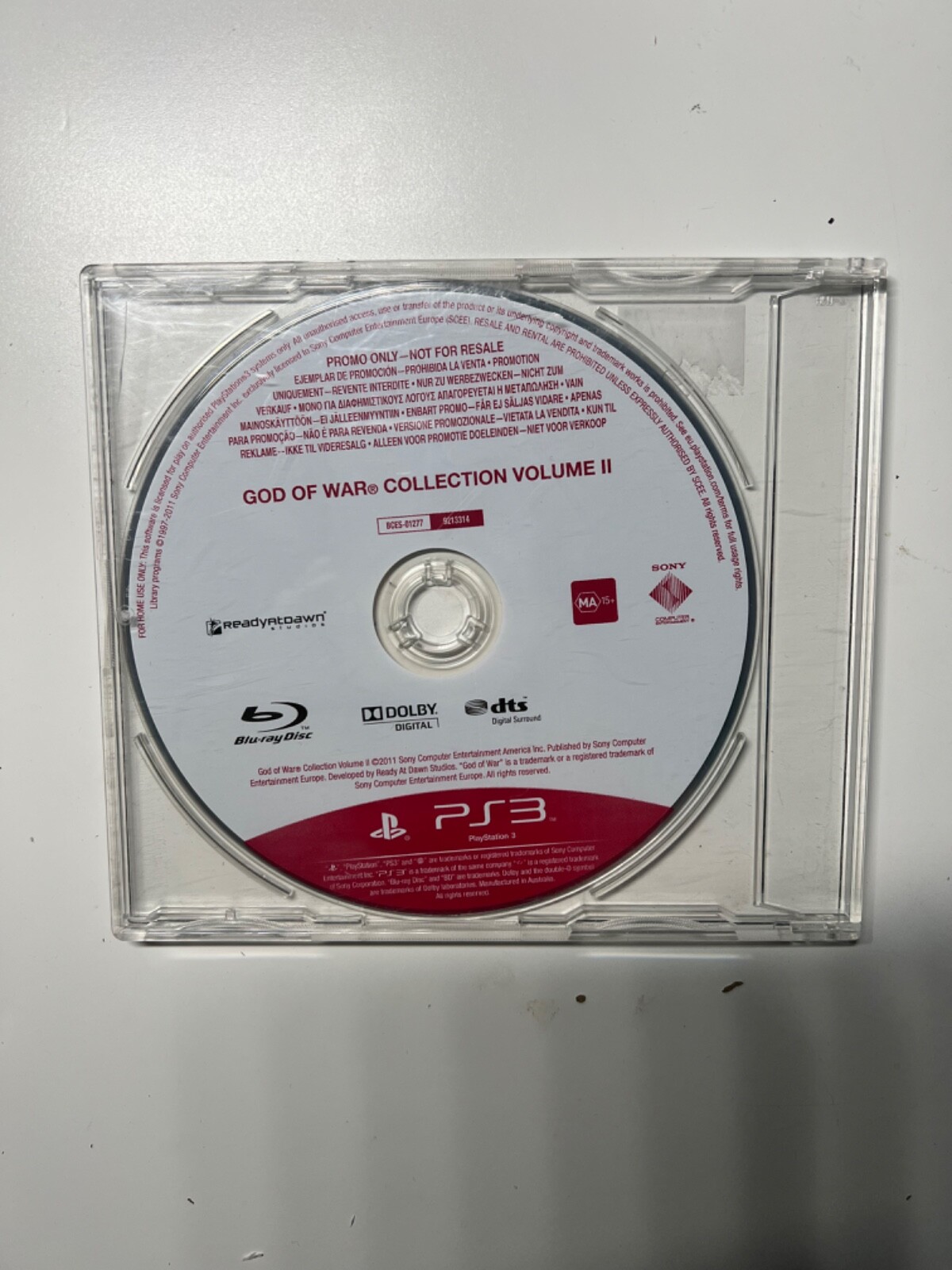 God Of War Collection Volume II 2 PS3 Promo Disc 🔥Very Rare & Limited🔥 ...