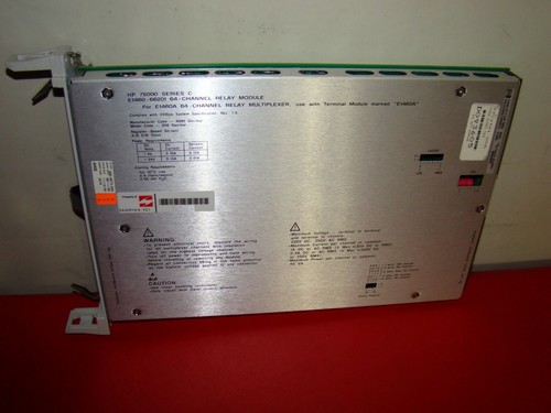 HP E1460A 75000 Series C VXI Bus 64 Channel Relay Multiplexer module ...