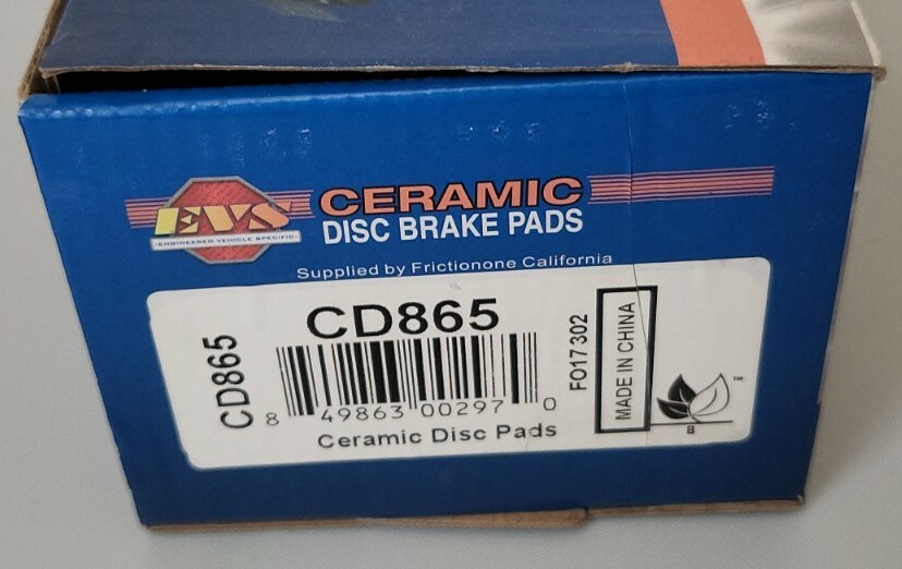 Disc Brake Pad Set-Disc Brake Pad EVS Friction CD865 for sale online | eBay