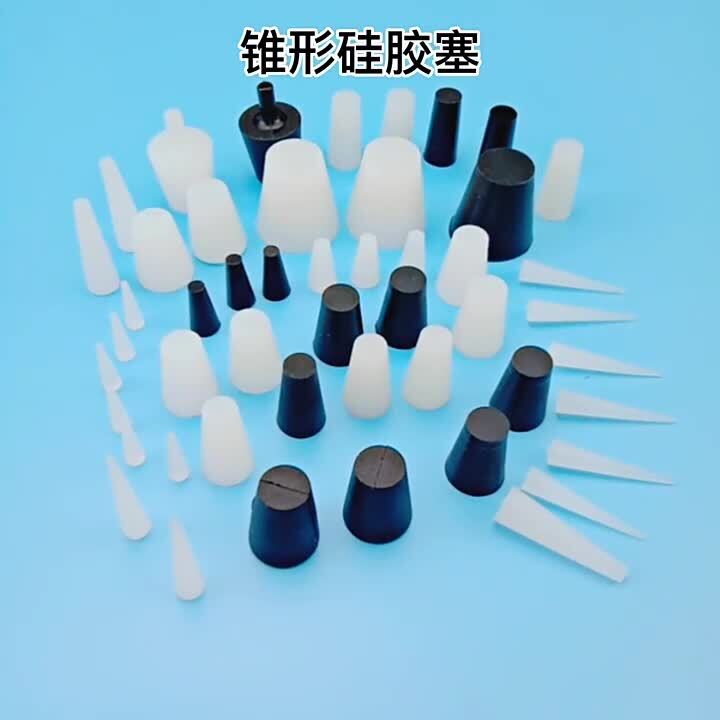 Conical Rubber Stopper Silicone Plugs Sealing Tapered Bungs Hole End ...