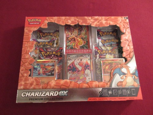 Pokémon TCG: Charizard ex Premium Collection Box - 6 Packs sealed | eBay