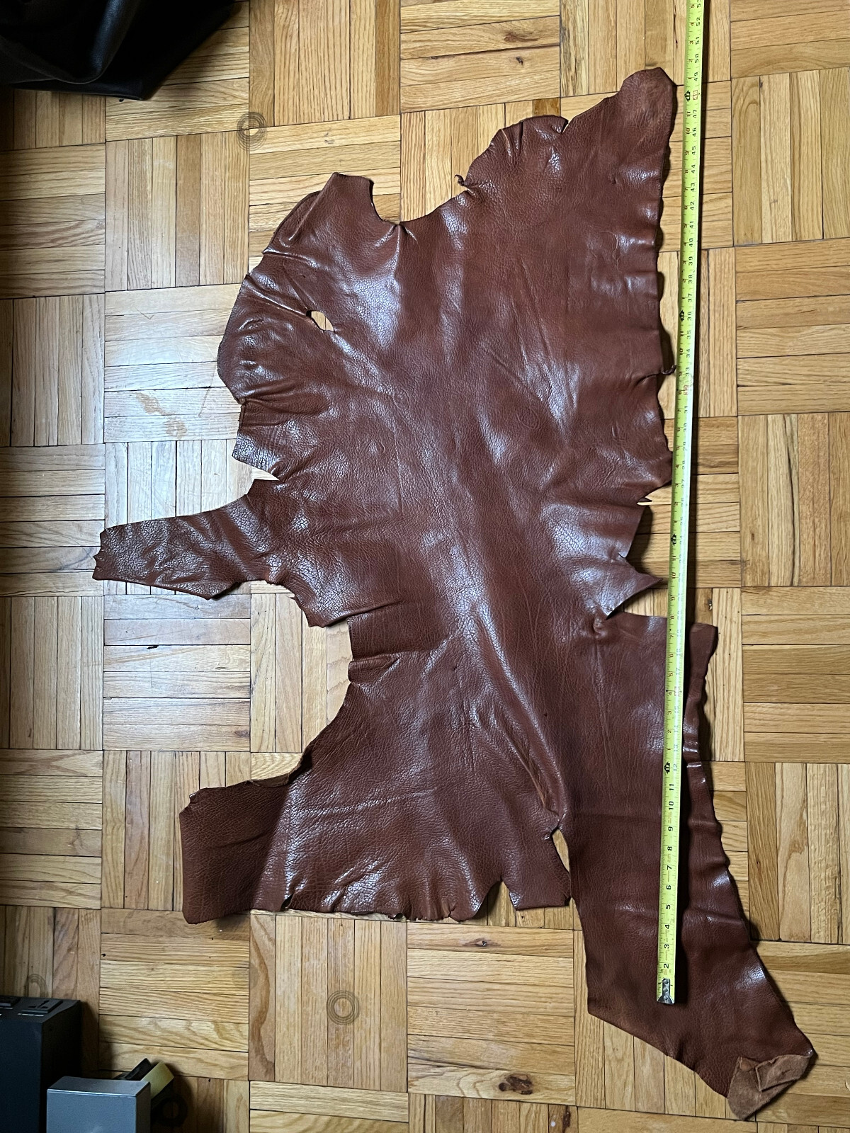 Lot of 7 leather hides pebble cow steer bison buffalo shoulder cuts. 50 ...