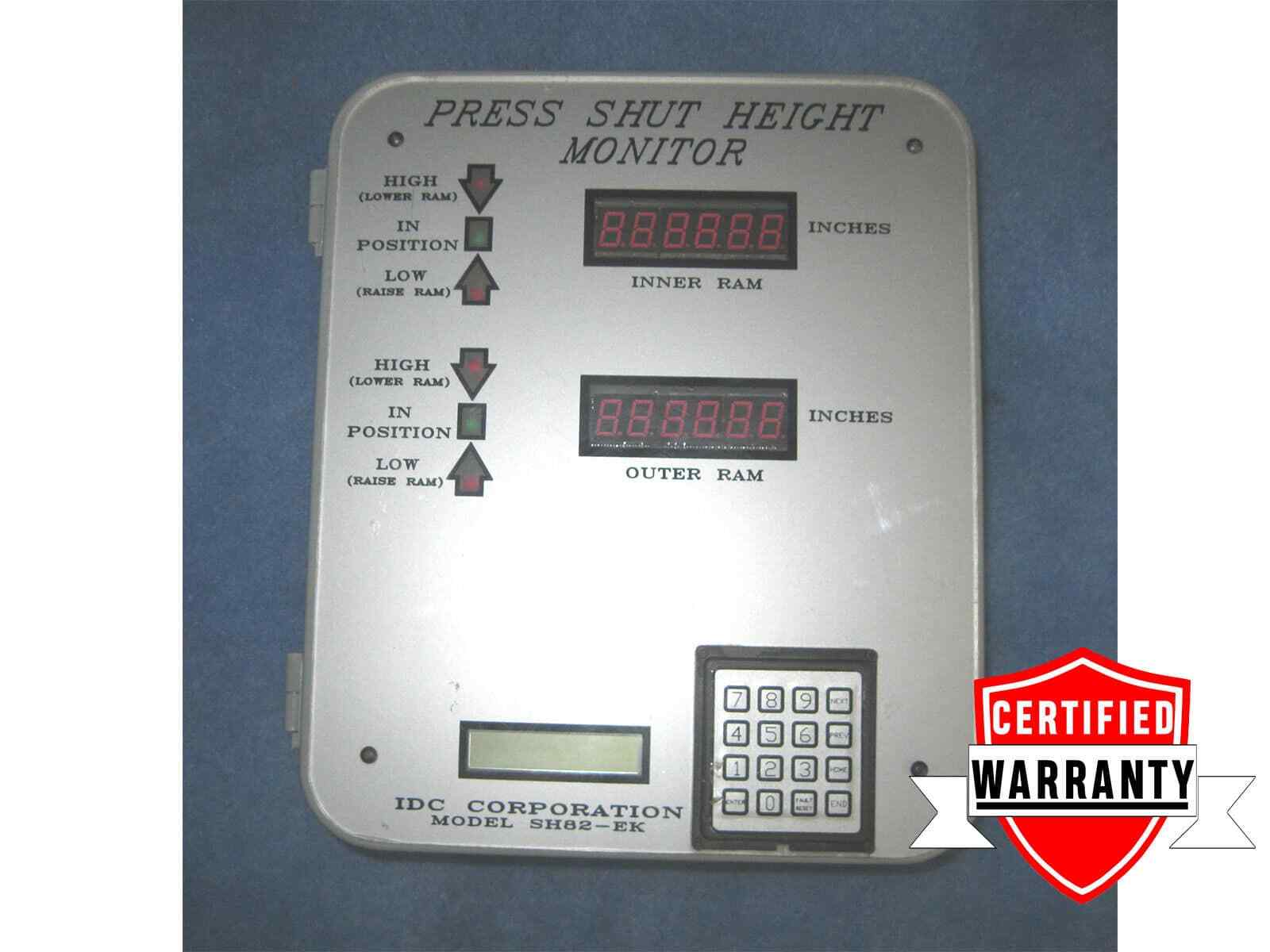 Press shut height monitor IDC Corporation M# SH82-EK | eBay