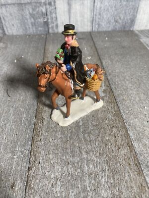 Lemax Christmas Village Cowboy on Horse Bearing Gifts | eBay