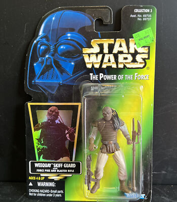 Star Wars Power of the Force Weequay Skiff Guard Figure 1996 New on ...