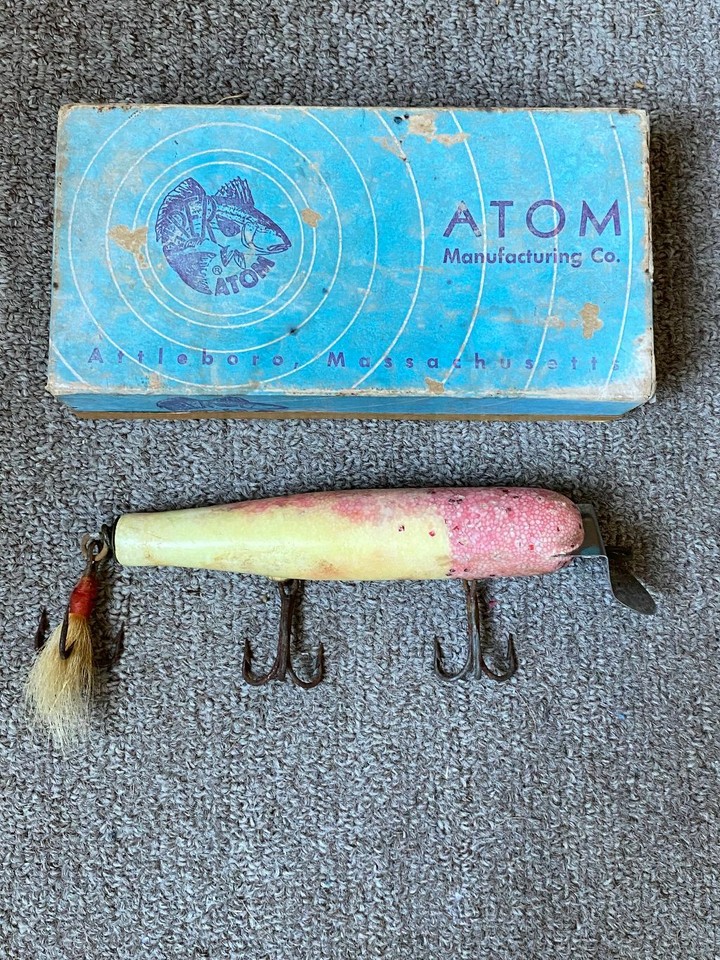 Vintage Large Atom Lure- in Box-Nice -No Reserve- | eBay
