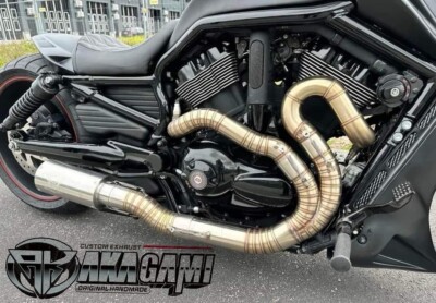 Full Exhaust Fit For Harley Davidson V-ROD / NIGHT ROD 2 into 1 Muscle ...