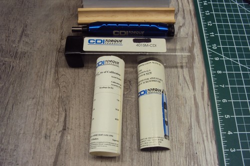 CDI Torque Wrench. P/N 401SM-CD1. Tested. Spec Sheet & Calibration Info ...