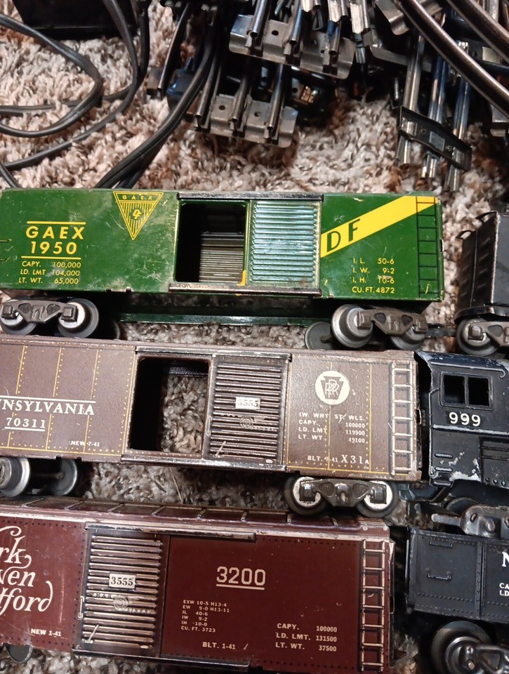 Vintage G Scale 1940's Marx 999 Loco/tender +cars +Track+ Power Pack ...