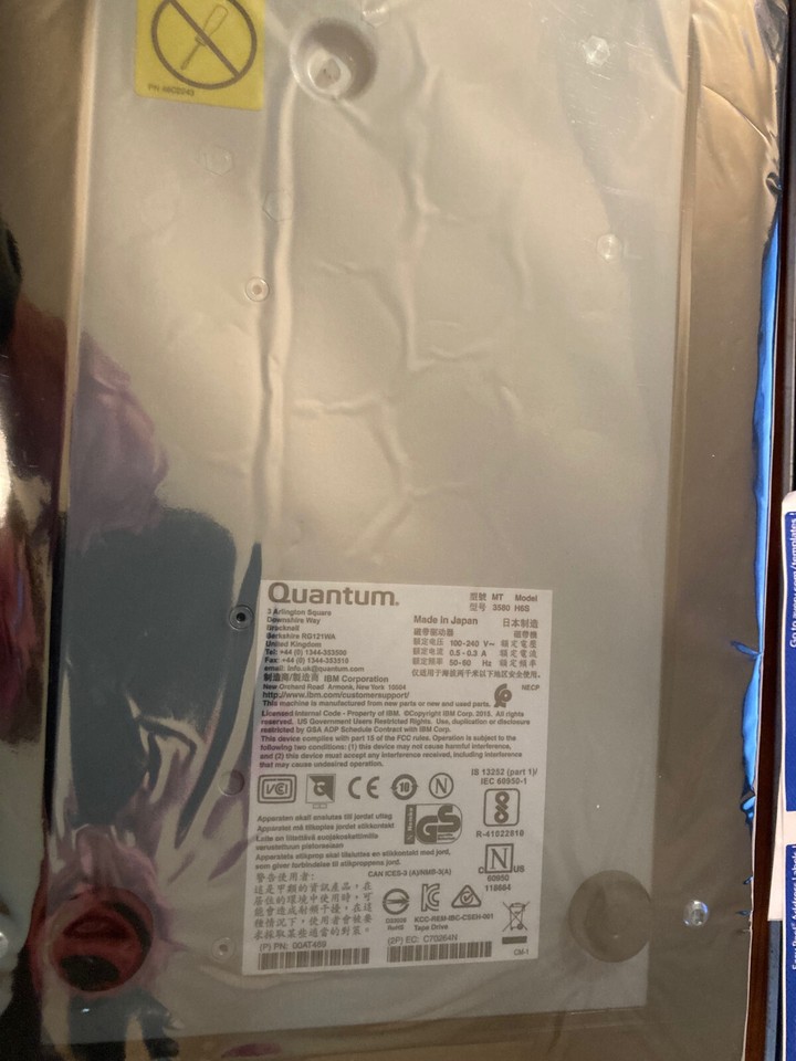 IBM LTO6 Ultrium6 HH LTFS External Tape Drive 3580-H6S 6160-H6S 46C2805 ...