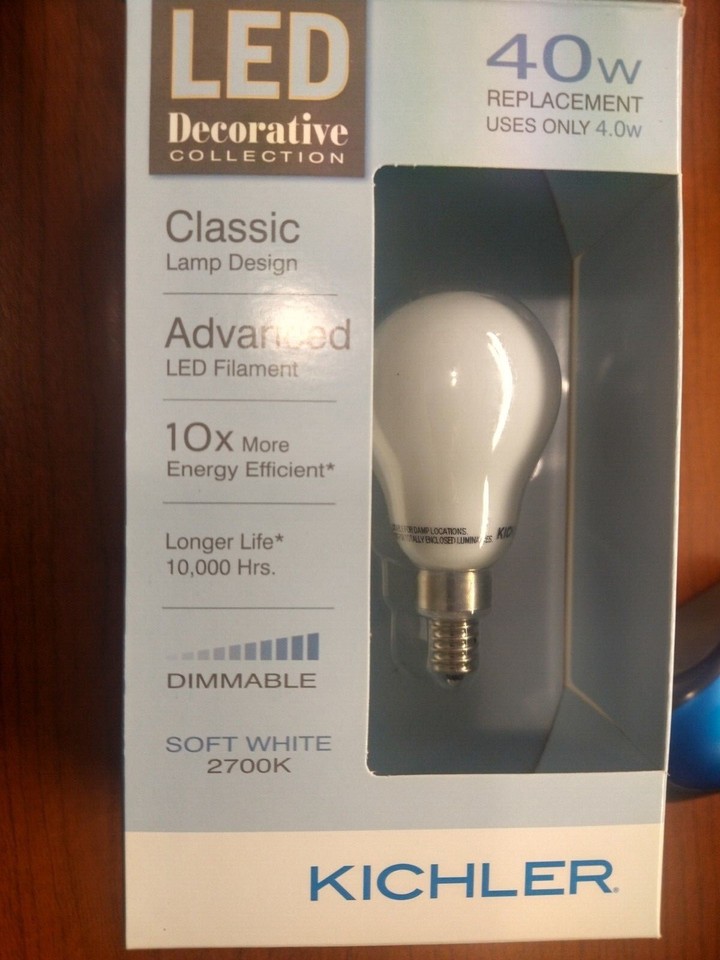 Kichler Decorative Collection 40-Watt Frosted A15C LED Bulb w ...