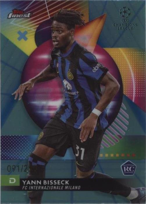 2023-24 Topps Finest UEFA Club Competitions - Yann Aurel Bisseck #13 ...