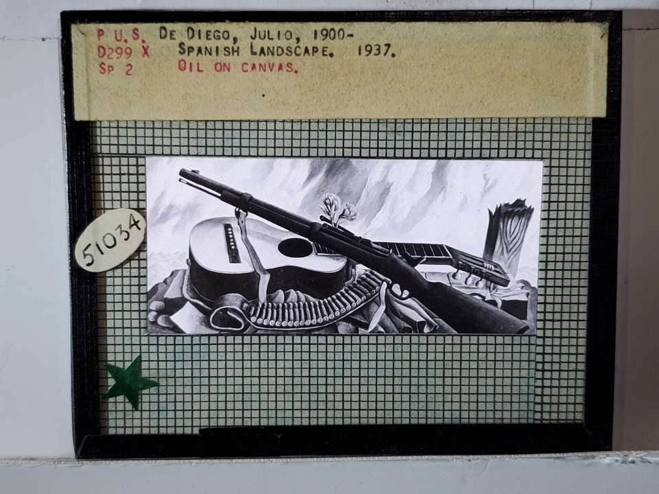 Spanish Landscape, Julio De Diego, Magic Lantern Glass Slide | eBay