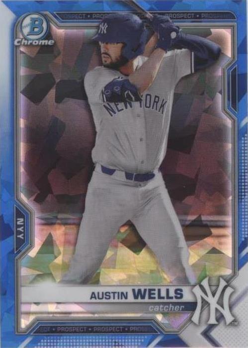 2021 Bowman Sapphire Edition - Chrome Prospects Austin Wells #BCP-47 ...