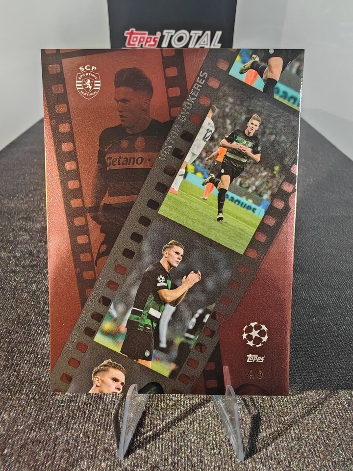 Topps Viktor Gyökeres Red /5 Sporting Total Football Box Office ...