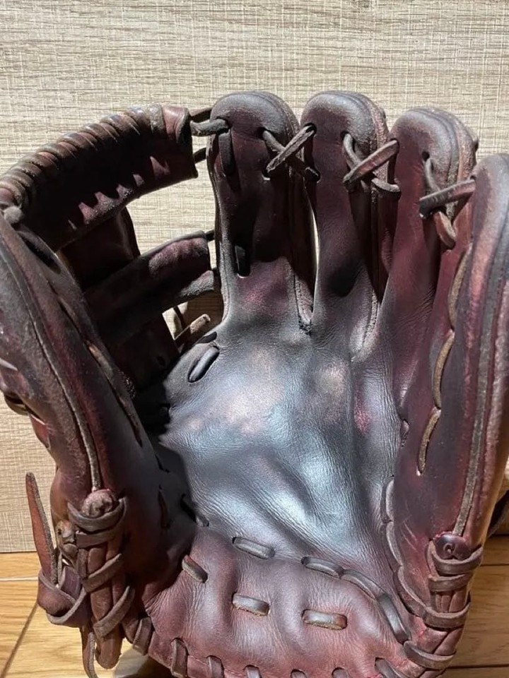 Mizuno Pro Hardball Infield Glove Plum Brown 10.8in, Noose European Kip ...
