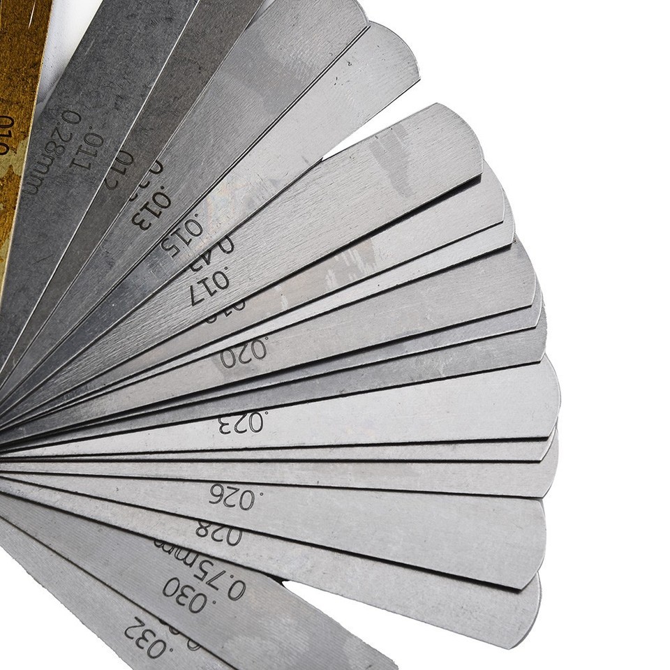 Easy to Use 32 Blade Feeler Gauge for Checking Tolerances SAE and ...