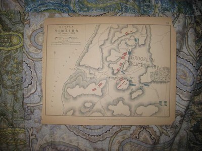 ANTIQUE 1848 BATTLE OF VIMEIRO LISBON PORTUGAL MILITARY MAP NAPOLEON ...