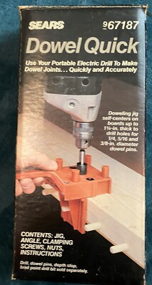 SEARS 67187 DOWEL QUICK KIT For Making Dowel Joints | eBay