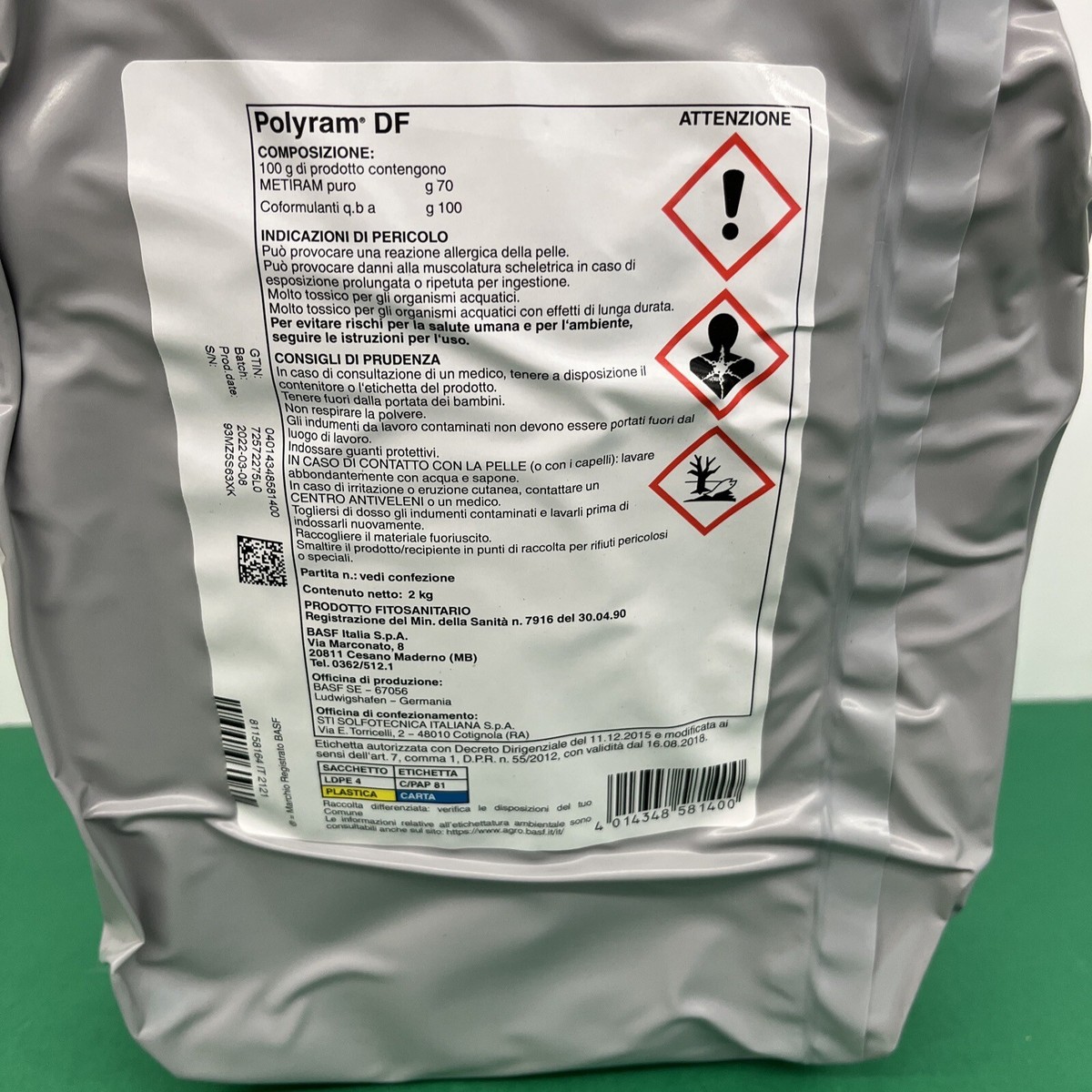 Prodotto Polyram Df Agrofarmaci Fungicidi Polyram