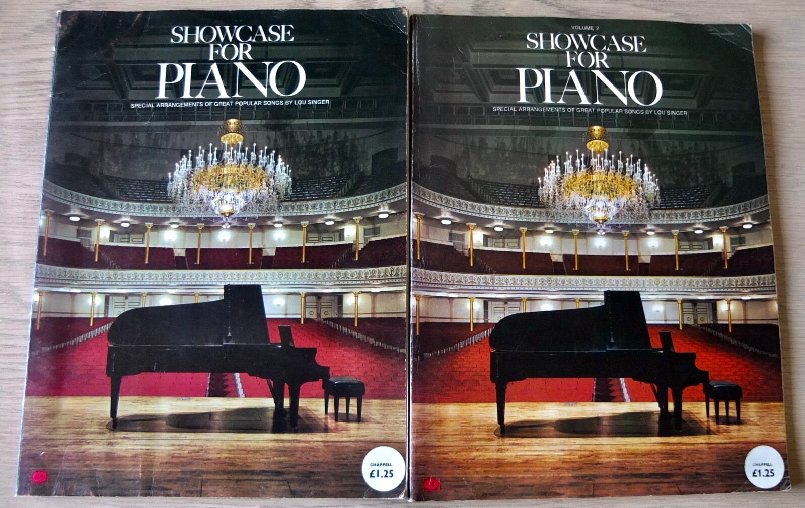 SHOWCASE FOR PIANO VOLS 1-2 LOU SINGER ARRANGEMENTS 2 X SONG BOOKS ...