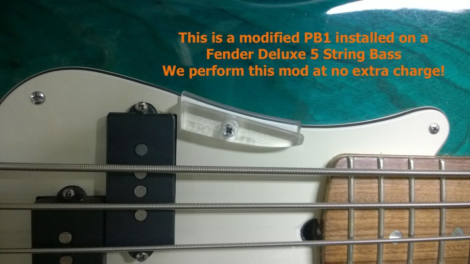 Zero-Mod PB1 Clear Thumb Rest Tug Bar for FENDER PRECISION BASS - No ...