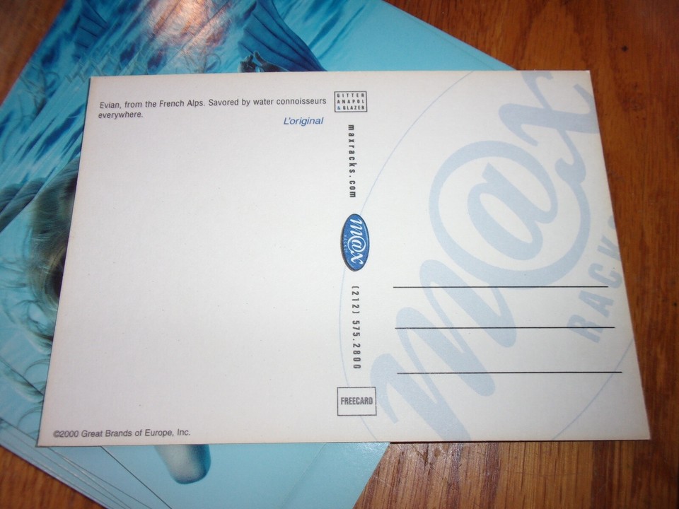 12 Vintage Postcard L'Original Evian Mermaid Drinking Water Advertising ...