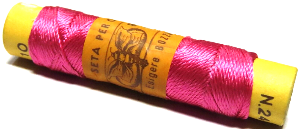 VINTAGE 1960'S~70'S ITALIAN PURE SILK EMBROIDERY THREAD~10 METERS ...