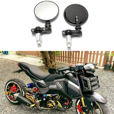 Foldable Motorcycle Bar End Rearview Mirrors For Honda Grom 125 CB1000 ...