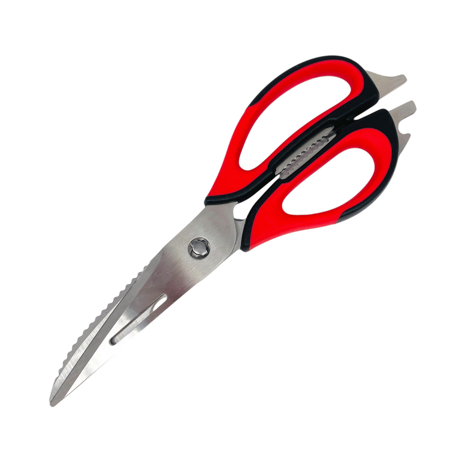 Kitchen Scissors Multi Functions Stainless Steel Shears, Red | eBay